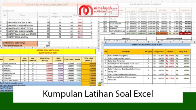 Kumpulan Latihan Soal Excel - Mai-Melajah